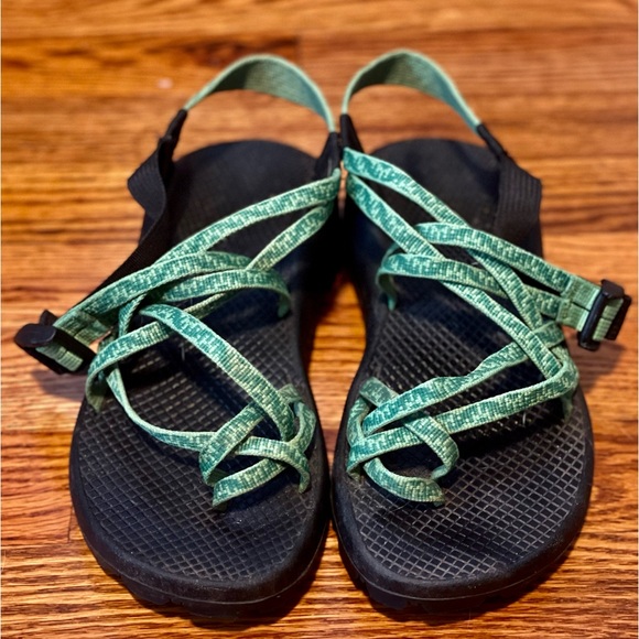 Chaco | Shoes | Chaco Womens Z Cloud X2 Sandal Adjustable Green Straps ...